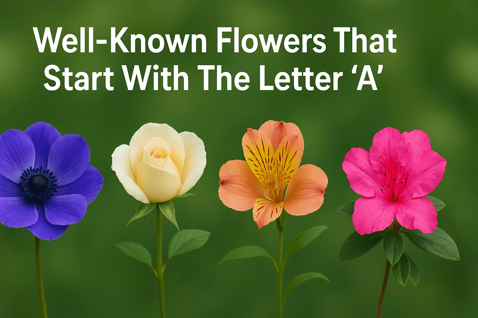 Well Known Flowers That Start With The Letter ‘A’ - Complete LIst